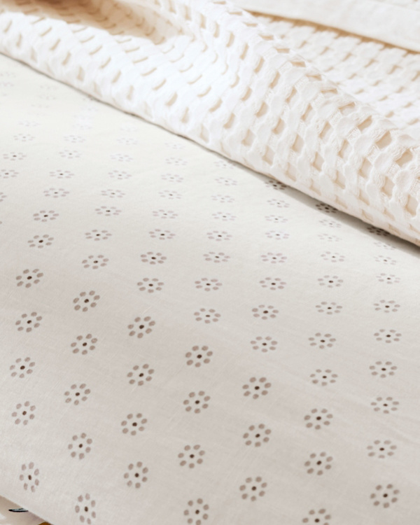 Artful Pattern Relaxed-Linen Duvet Cover - Garnet Hill